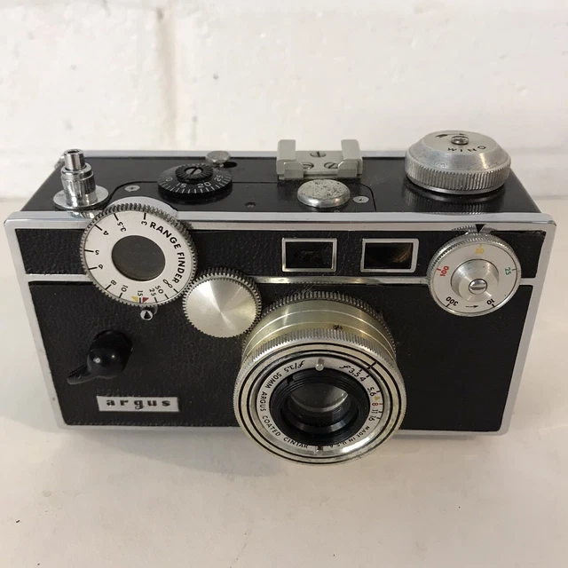 ARGUS C3 &THE Brick" Rangefinder 35mm Camera Made in USA $19.90 - PicClick