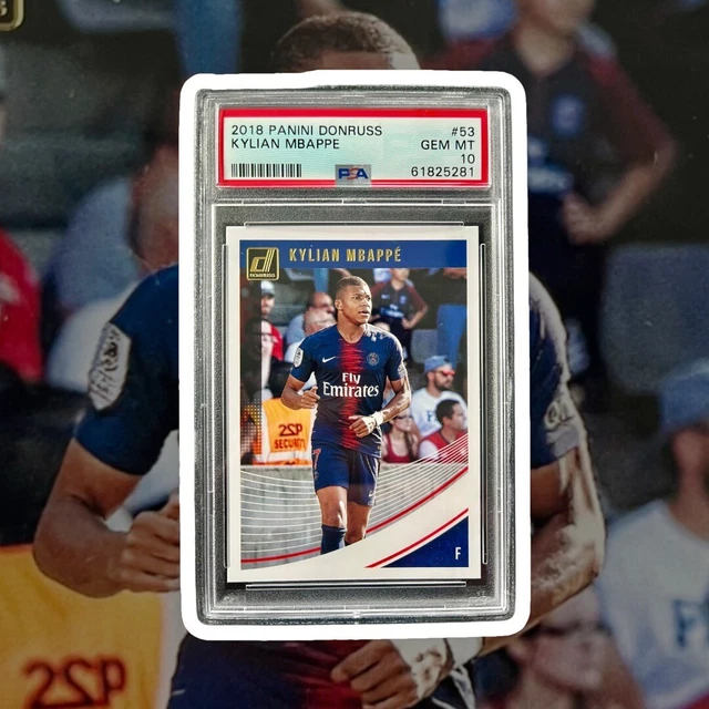 KYLIAN MBAPPE 2018 Panini Donruss Soccer Rookie Card RC Card #53 Graded ...