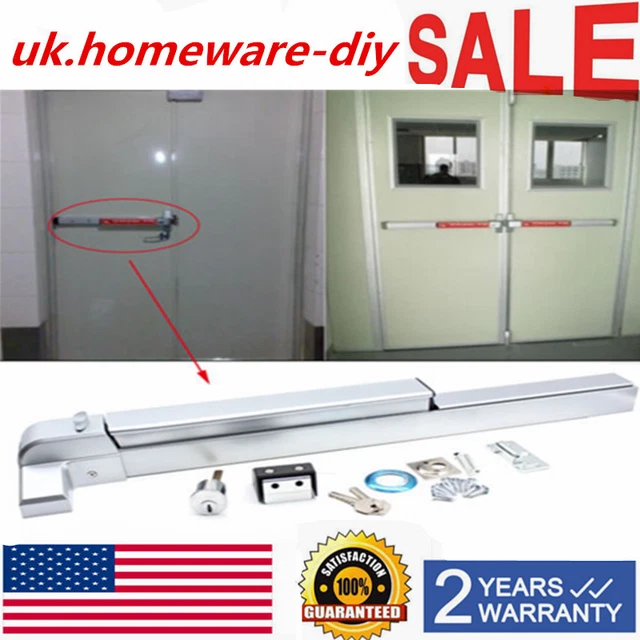 HEAVY DOOR LONG Push Bar Exit Panic Device Lock Emergency Hardware ...