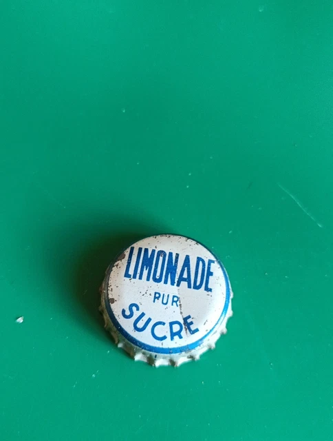 ANCIENNE CAPSULE LIMONADE pur sucre intérieur en liège EUR 7,00 ...