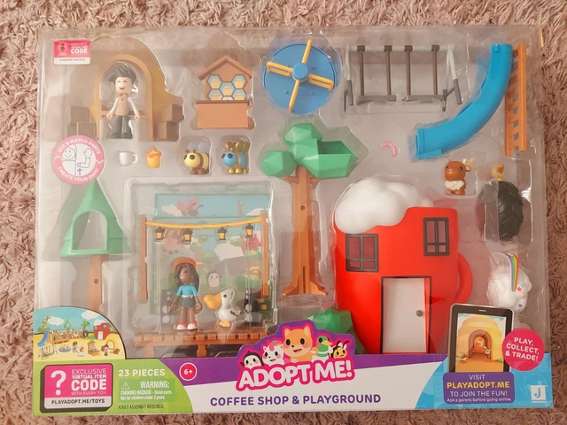 ADOPT ME! COFFEE Shop & Playground Playset Exclusive Virtual Item Code ...