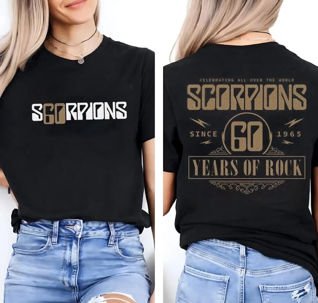 SCORPIONS 1965-2025 60TH Anniversary Tour 2025 T-Shirt, Concert Outfit ...