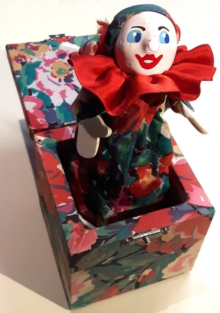 VECCHIO VINTAGE JACK-IN-THE-BOX Jester, di COLLIER CAMPBELL (Londra ...