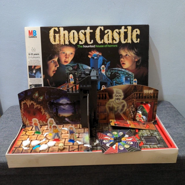 VINTAGE GHOST CASTLE Board Game MB Games 1985 100% Complete VGC £49.99 ...
