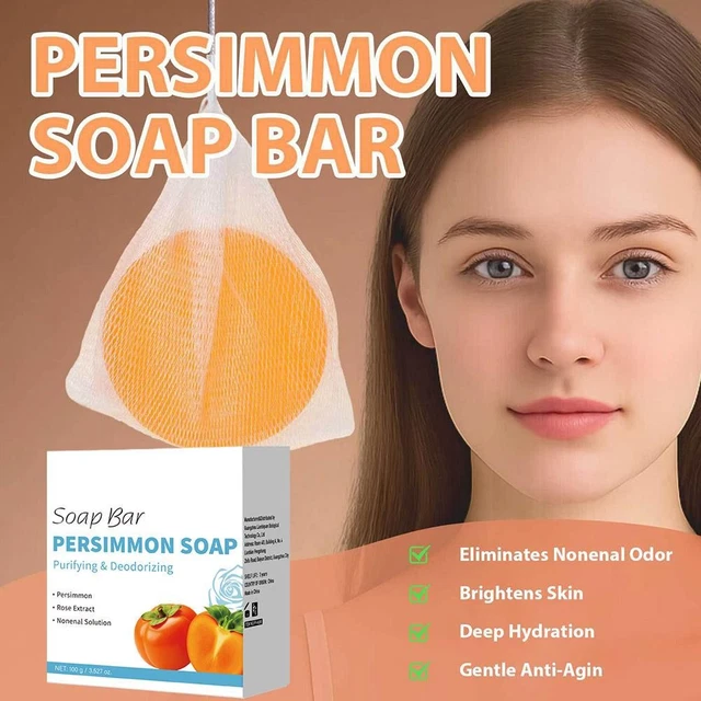 PERSIMMON SOAP BAR for Body Odor Persimmon and Green Tea Extrac £5.27 ...