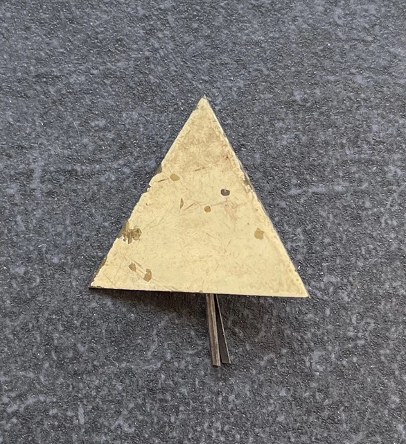 WW2 1ST INFANTRY Division White Painted Metal Triangle Original ...