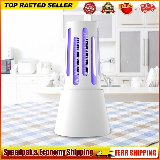 5W FLY INSECT Trap USB Rechargeable 110-220V Electric Indoor Bug Zapper ...