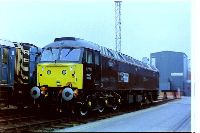 35MM RAILWAY COLOUR Negative Class 47 799 in Crewe Works £1.95 ...