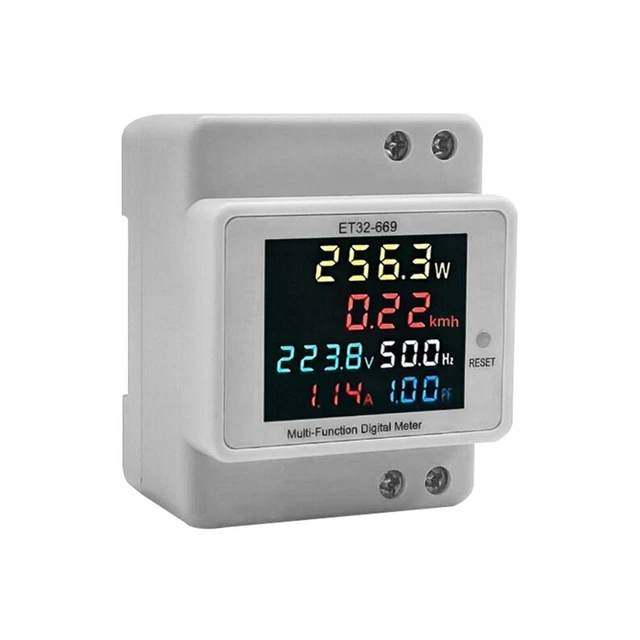 SMART ENERGY MONITOR 220V 100A tension courant facteur de puissance ...
