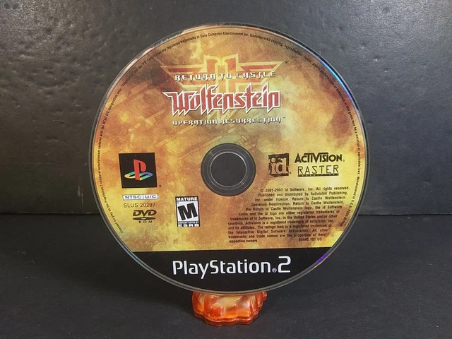 RETURN TO CASTLE Wolfenstein Operation Resurrection(PlayStation 2) PS2 ...
