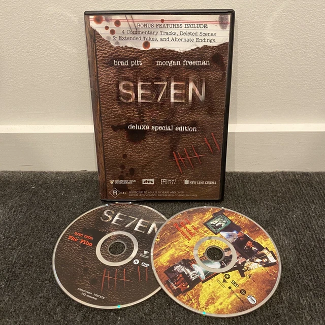 SE7EN DVD DELUXE Special Edition - Brad Pitt - 2 Disc Set - Region 4 ...