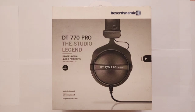 BEYERDYNAMIC DT 770 Pro 80 ohms Over The Ear Headphones - In Original ...