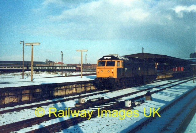 RAILWAY PHOTO 6X4 Class 47 47474 BR Blue Light Engine York c1986 £1.60 ...