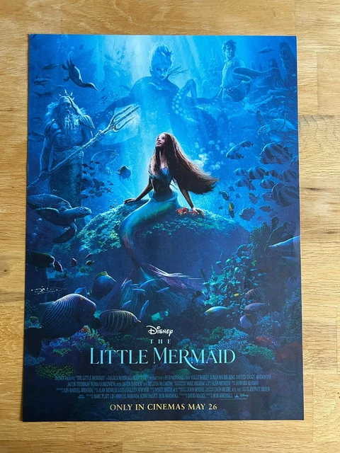 DISNEY'S THE LITTLE Mermaid Live Action Film Poster £5.92 - PicClick UK