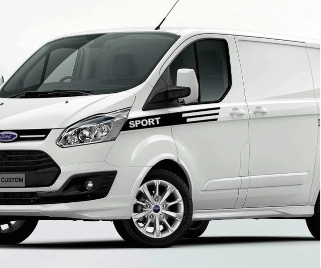FORD TRANSIT CUSTOM Msport Side Stripe Kit Decals Stickers Decals Ms Rt ...