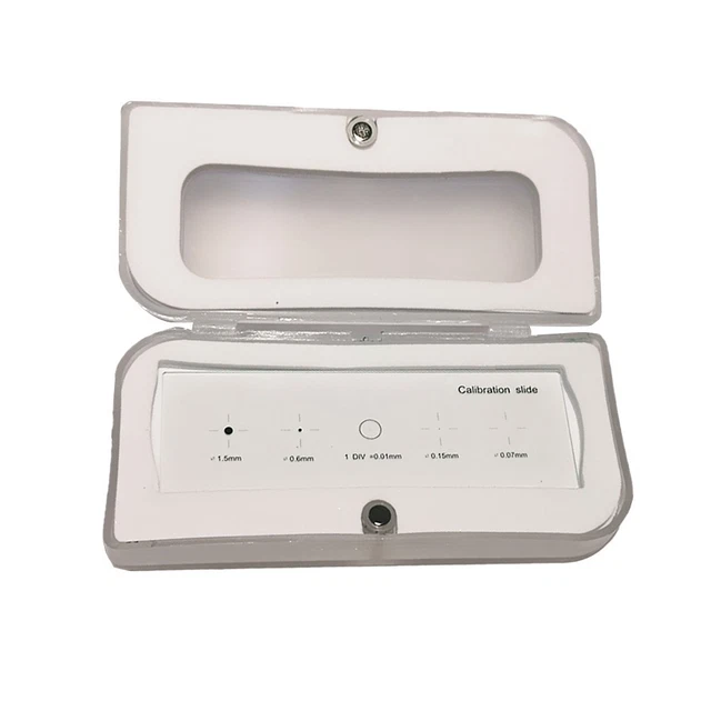 OPTICAL GLASS MEASURING Micrometer for Accurate Microscope Calibration ...