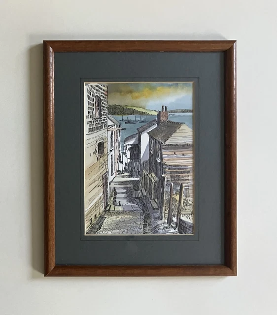 TONY WARREN 1930 - 1994 Original Watercolour And Ink Falmouth Signed £ ...