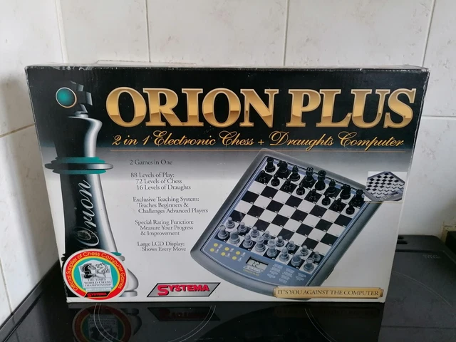SYSTEMA ORION PLUS 2 In 1 Electronic Chess & Draughts Computer £17.99 - PicClick UK