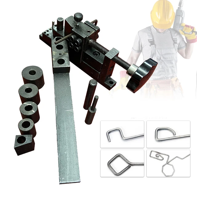 FLAT METAL BENDER Manual Metal DIY Bar Tube Pipe Bender Mini Bending ...