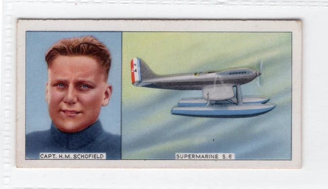 CARRERAS FAMOUS AIRMEN AND Women. Captain Harry. Schofield. Supermarine ...