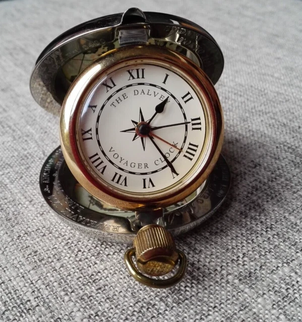 THE ORIGINAL DALVEY Voyager Clock by Grants of Dalvey Scotland -Box ...