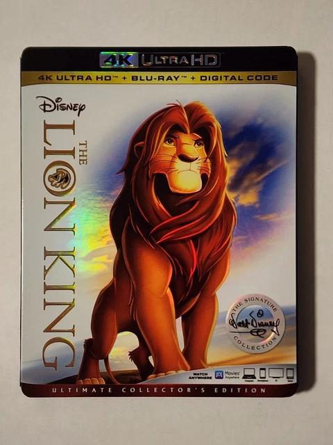 DISNEY'S THE LION King Ultimate Collector's Edition 4K Ultra Hd Blu-Ray 2018 £7.81 - PicClick UK