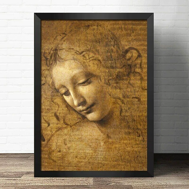 TOILE TABLEAUX croquis Leonard de Vinci l homme de Vitruve 30x45cm EUR ...