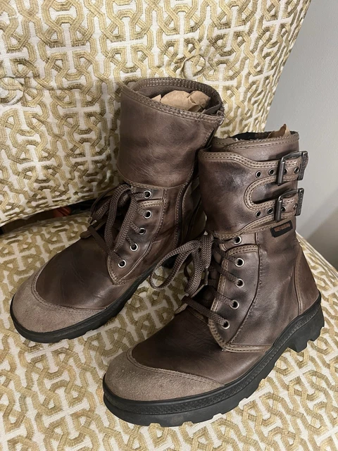 HARLEY DAVIDSON SOFT Leather Buckle Zipper Side Brown Boots Men Size 8 ...