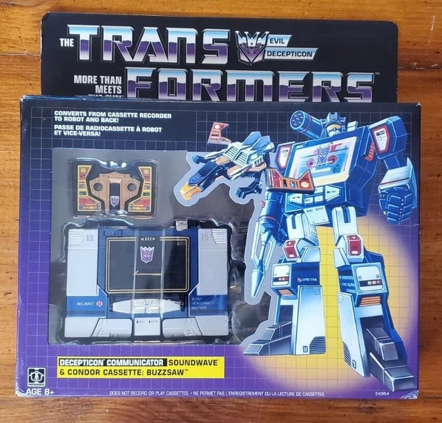 TRANSFORMERS VINTAGE G1 Exclusive Decepticon Soundwave w/ Buzzsaw ...