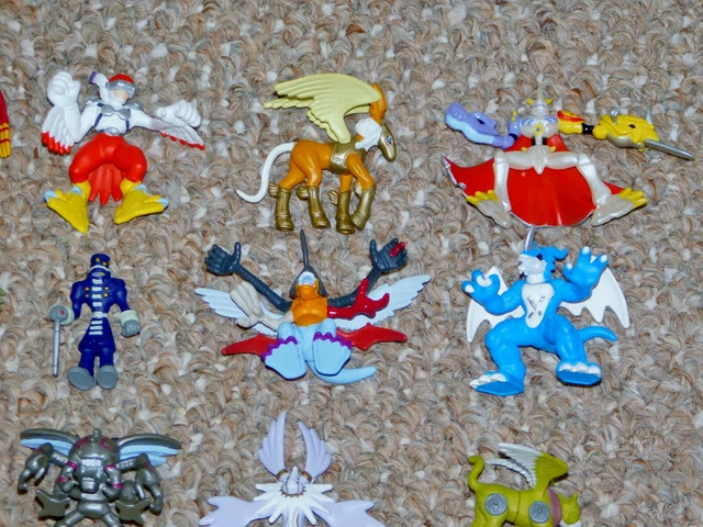 VINTAGE 1990S & 2000s Bandai Digimon 2" PVC Lot of 24 Mini Figures Some ...