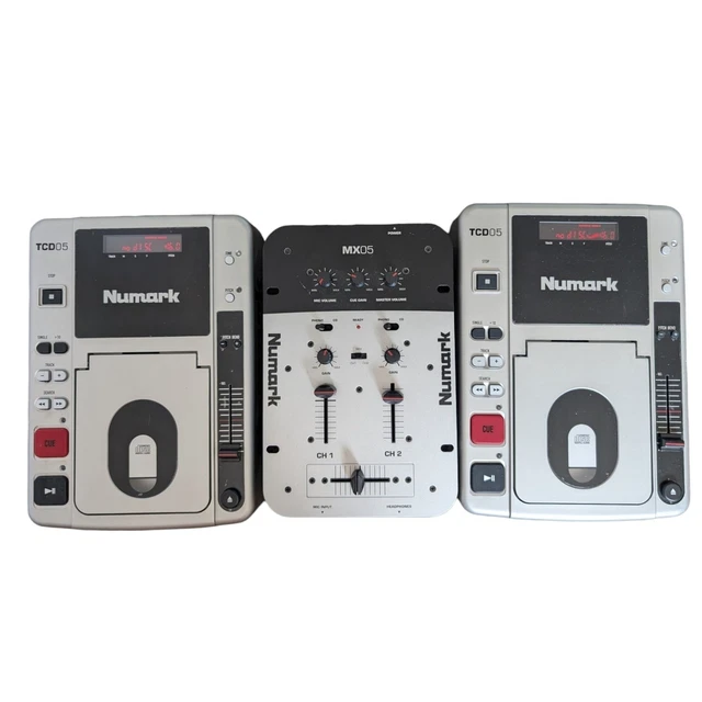 NUMARK MX05 CD Mixer & x2 Deck TCD05 Complete In Case £119.99 - PicClick UK