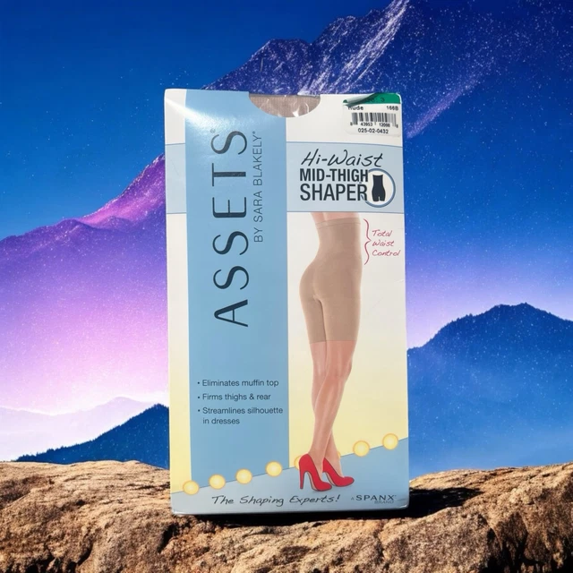SPANX ASSETS BY Sara Blakely High Waist Mid Thigh Shaper Nude Size 3 £7 ...