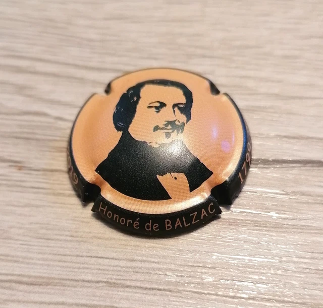 CAPSULE DE CHAMPAGNE Honoré de Balzac 1799-2019 noire et saumon EUR 1 ...