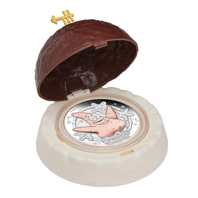 2025 $2 SPONGEBOB SquarePants Patrick Star 2oz Proof Silver Tuvalu Coin ...