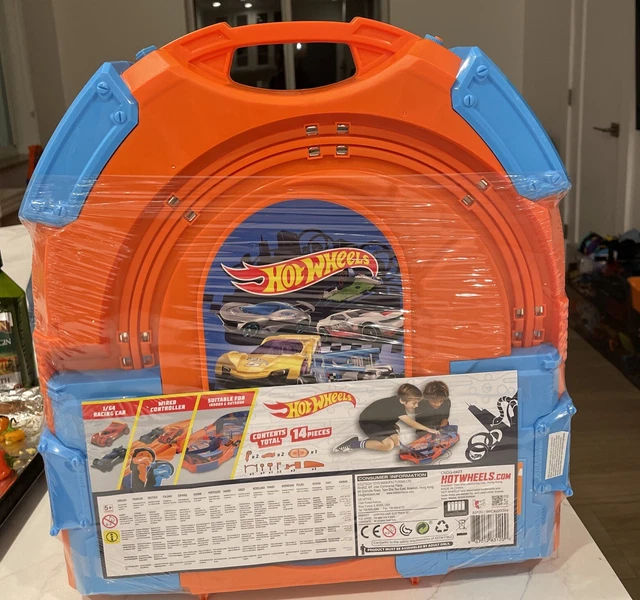 HOT WHEELS SLOT-CAR Racetrack Carrying Case Set ALL-IN-ONE Brand New ...