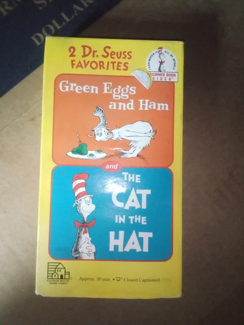 DR. SEUSS FAVORITES - Green Eggs and Ham/The Cat in the Hat (VHS, 1994 ...