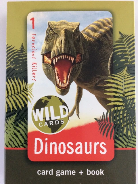 WILD CARDS DINOSAURS Card Game And Book $6.00 - PicClick