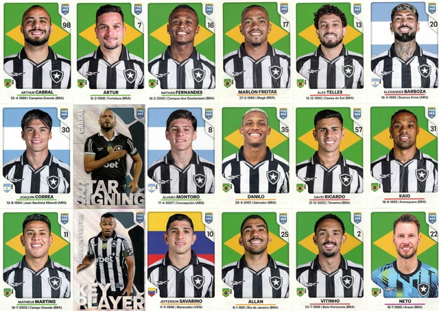 PANINI FIFA 365 2026 All 18 Sticker Team Botafogo EUR 5,00 - PicClick DE