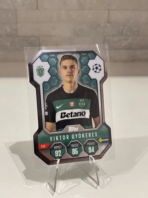 MATCH ATTAX 2024 2025 24/25 Chrome Shield Viktor Gyokeres Sporting Lisbon Card £14.99 - PicClick UK