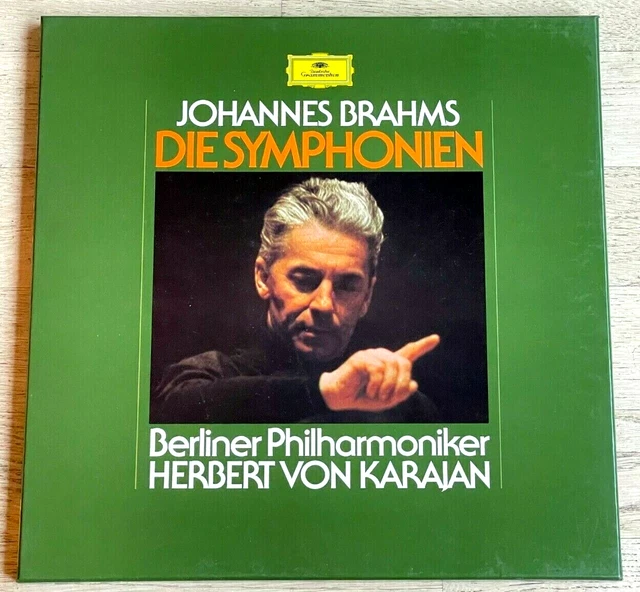 BRAHMS THE 4 Symphonies HERBERT VON KARAJAN ED1 DGG STEREO BOÎTE 4LP COMME NEUF EUR 26,79 ...