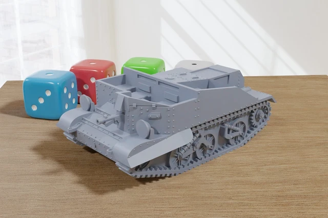 BREN GUN CARRIER WW2 British 3D Resin Printed 28mm / 20mm / 15mm ...