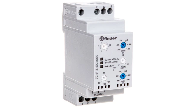 3-PHASE VOLTAGE CONTROL relay N, phase loss, rotation, asymmetry ...
