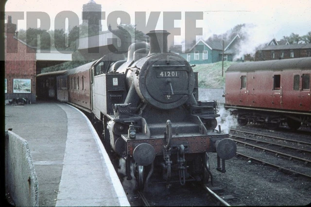 35MM SLIDE BR British Railways Steam Loco 41201 Class 2MT Wellington 1961 Orig £4.39 - PicClick UK