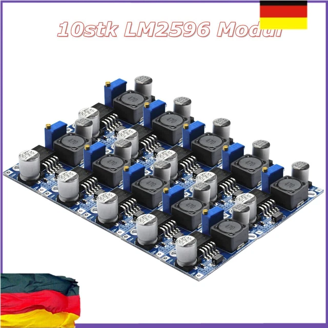 10STK LM2596 DC-DC Step Down Spannungswandler Arduino Modul Regler ... 10STK LM2596 DC-DC Step Down Spannungswandler Arduino Modul Regler ...