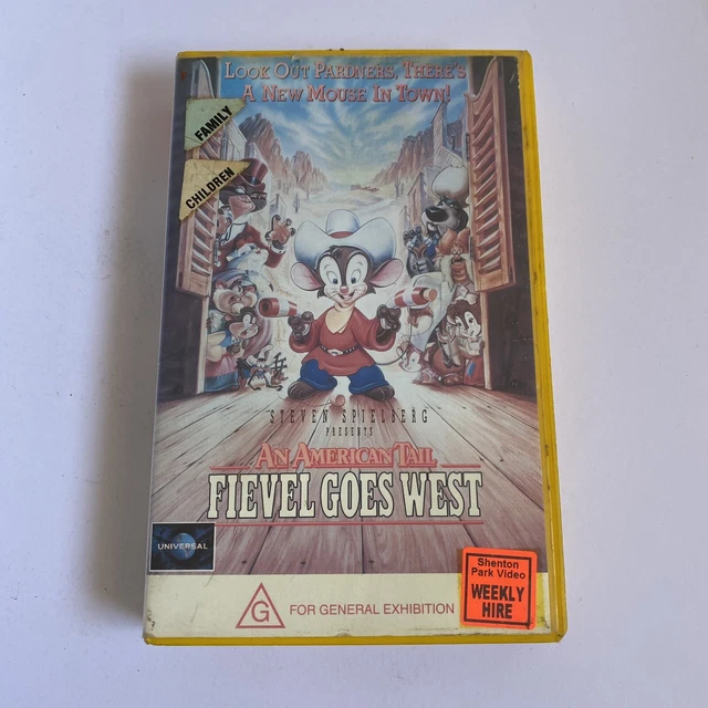 AN AMERICAN TAIL Fievel Goes West VHS 1987 Original CIC Video Tape ...