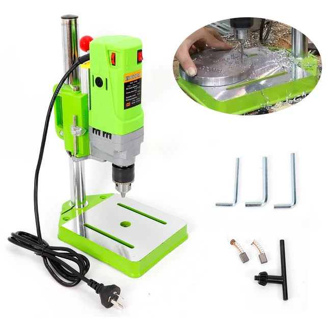 BENCH DRILL PRESS Mounted 6 Speed Electric Operation Table Stand Base ...