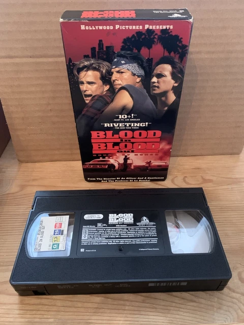 BLOOD IN BLOOD Out VHS (1994) Taylor Hackford $19.99 - PicClick CA