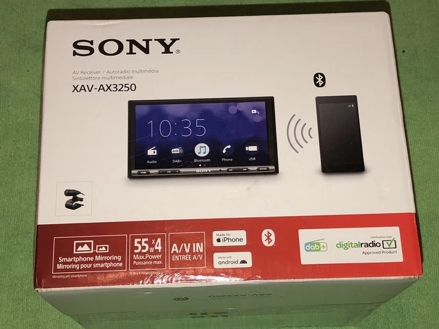 SONY XAV-AX3250 APPLE CarPlay Android Auto DAB Stereo WebLink Bluetooth ...