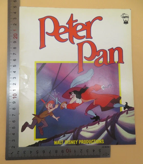 PETER PAN WALT Disney Productions Paperback Hippo Books First Edition ...