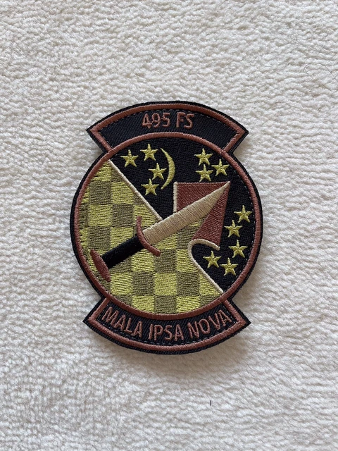 USAF RAF LAKENHEATH 495th FS Heritage Insignia OCP patch w/ hook back ...